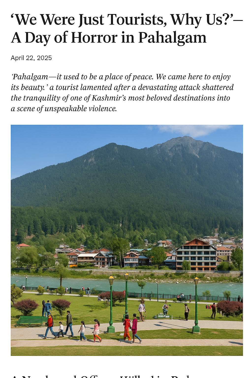 Pahalgam Terror Attack 2025: Full Story, Victims & Fallout