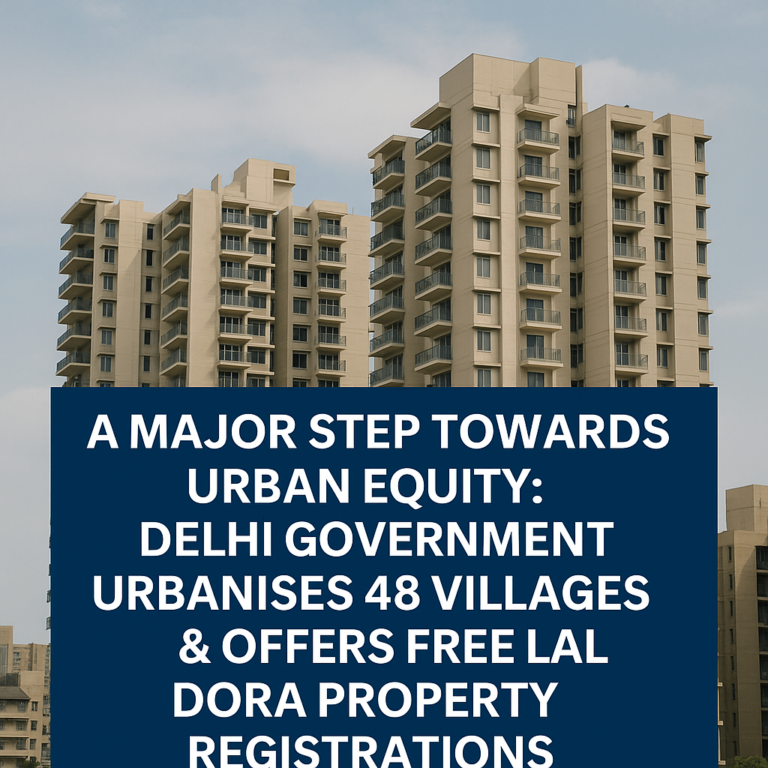 Delhi Master Plan 2041: 48 Villages Set for Urbanisation, Free Lal Dora ...