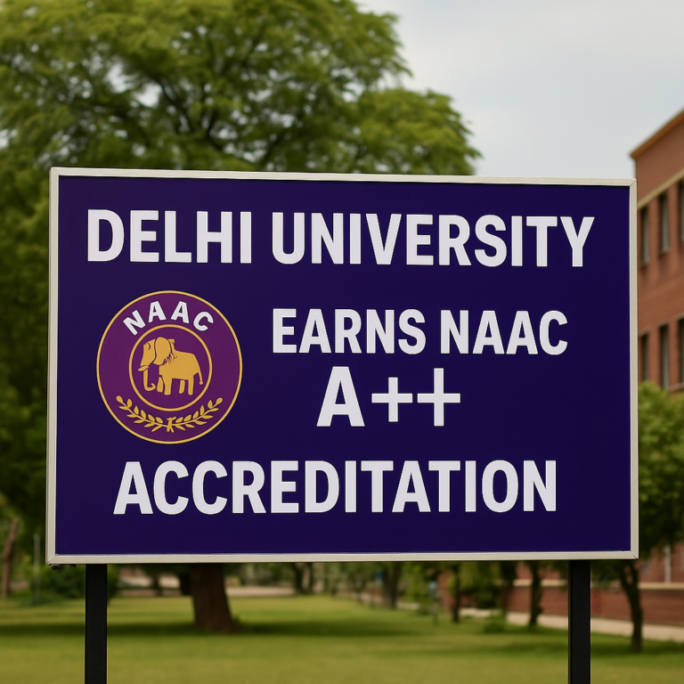 Delhi University Earns NAAC A++ Accreditation in 2025 — A New Benchmark ...