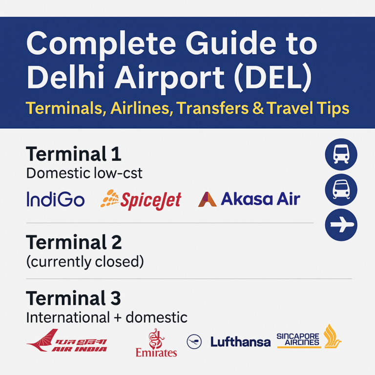 Complete Guide to Delhi Airport (DEL) Terminals 2025: Airlines ...